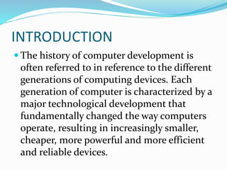 Generations of computers | PPT