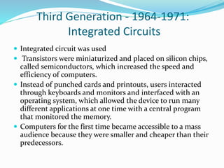 Generations of computers | PPT