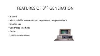 GENERATIONS OF COMPUTERS 2.pptx | Computing | Technology & Computing