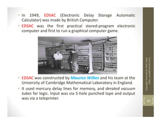First Generation Computers Edsac