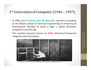 Generations of computers