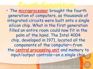 Generations of computers iv delmundo report | PPTX