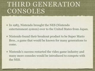 Generations of consoles | KEY