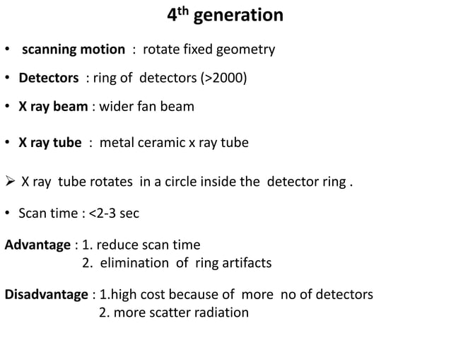 Generations of CT scanner | PPTX
