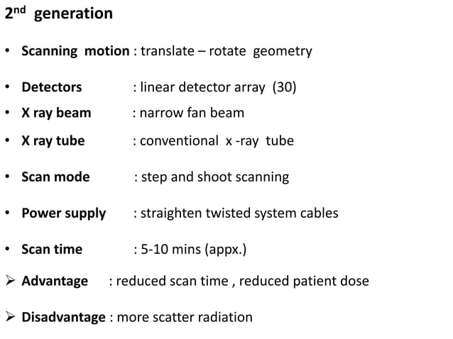 Generations of CT scanner | PPTX