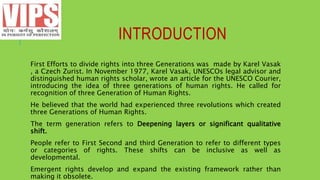Generations of Human Rights.pptx notes ballb | PPTX