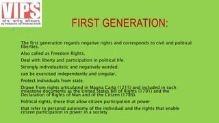 Generations of Human Rights.pptx notes ballb | PPTX