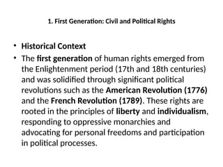 Generations of Human Rights notes for exam.pptx