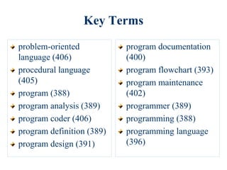 PROGRAMMING AND LANGUAGES | PPT | Programming Languages | Computing