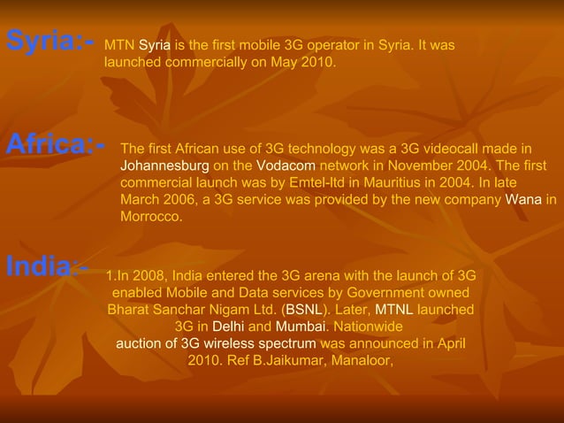 Generations of mobile | PPT