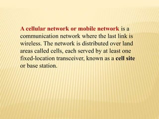 Generations of mobile cellular communication new | PPT