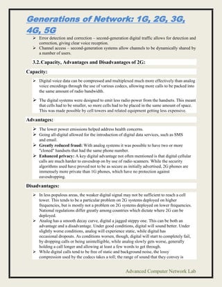 Generations of network 1 g, 2g, 3g, 4g, 5g | DOCX