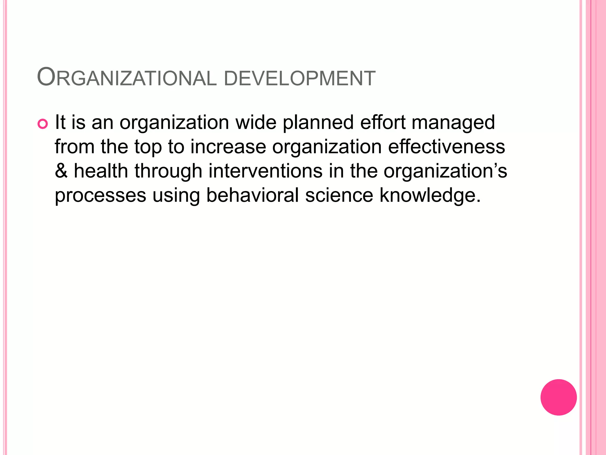 Generations of planned organisational change | PPTX