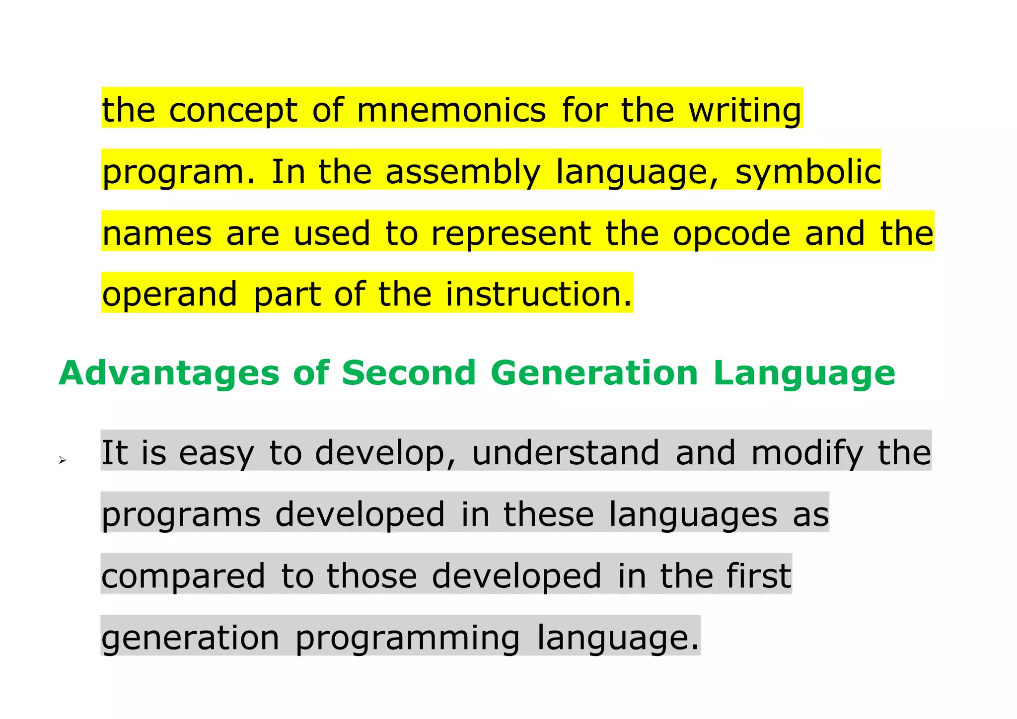 Generations of programming language | DOCX