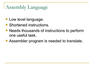 Generations Of Programming Languages | PPT