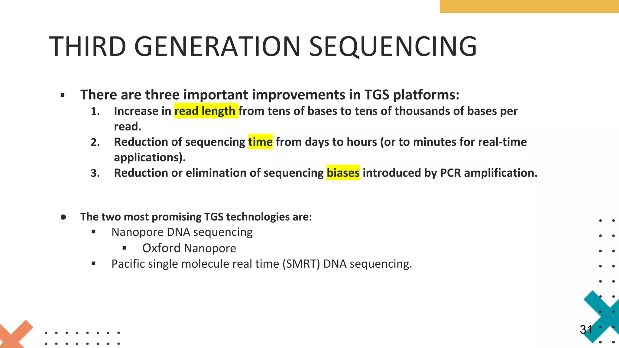 Generations of sequencing technologies. | PDF