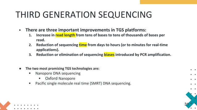 Generations of sequencing technologies. | PDF | Biotech and Biomedical ...