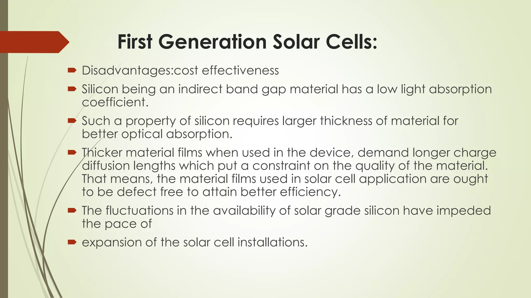 Generations of solar cells | PDF