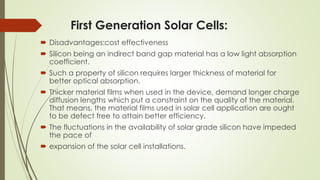 Generations of solar cells | PDF