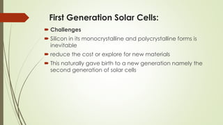 Generations of solar cells | PDF