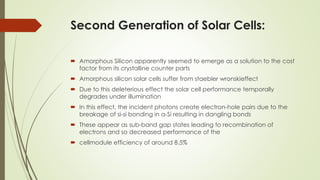 Generations of solar cells | PDF