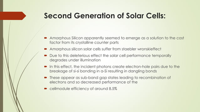 Generations of solar cells | PDF