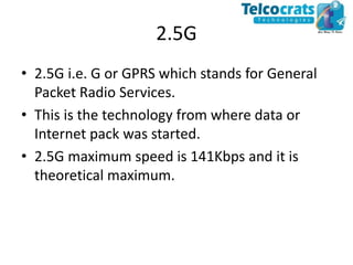 Generations of telecom | PPTX
