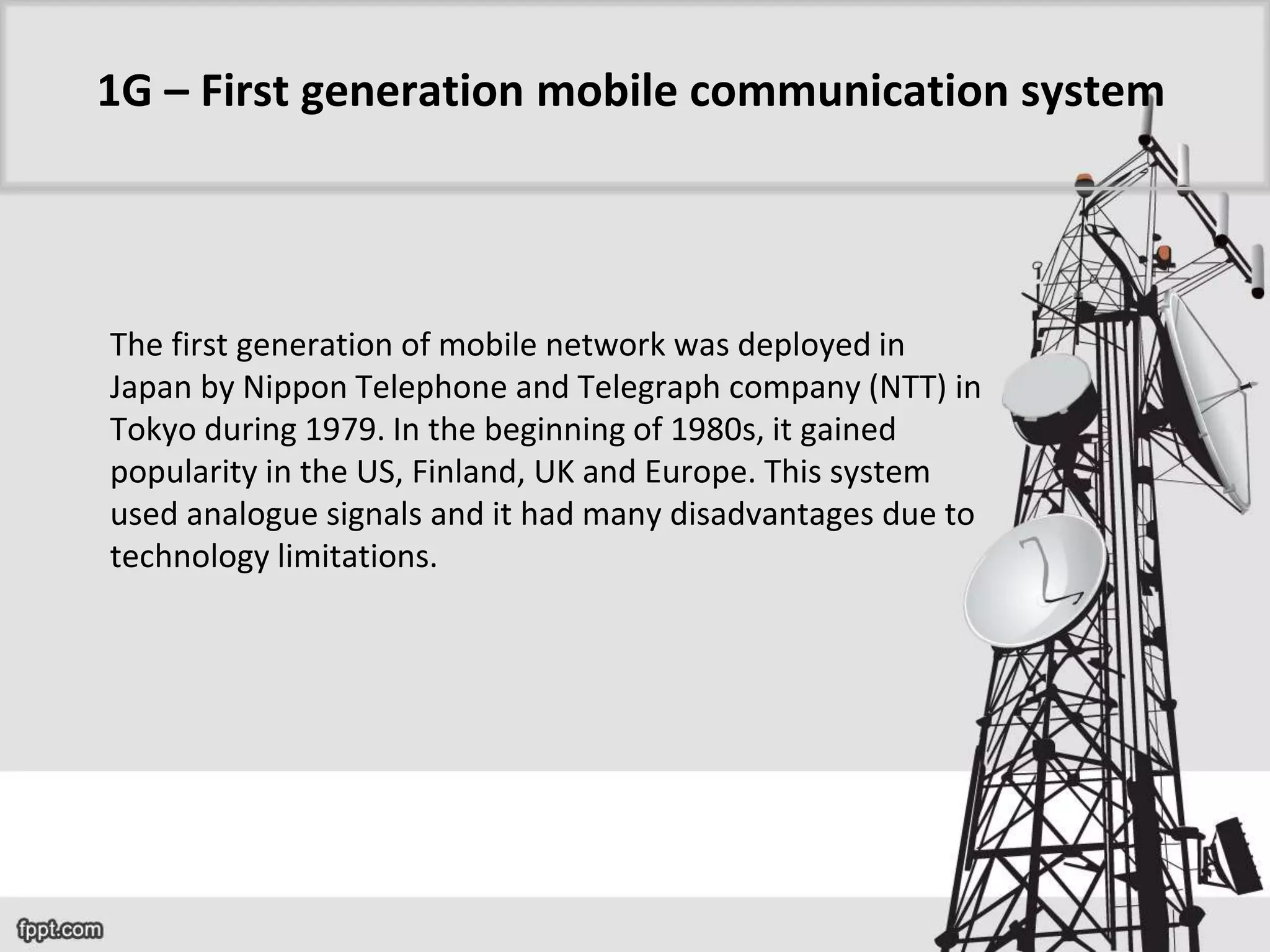 Generations of Telecommunication | PPTX