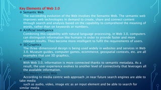 Generations of web 1.0, 2.0 and 3.0 | PPTX | Web Design and HTML | Internet