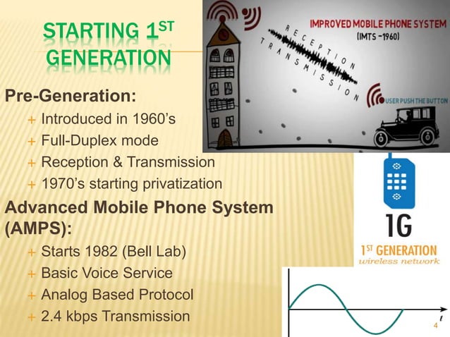 Generations of wireless communication technologies and upcoming world | PPT