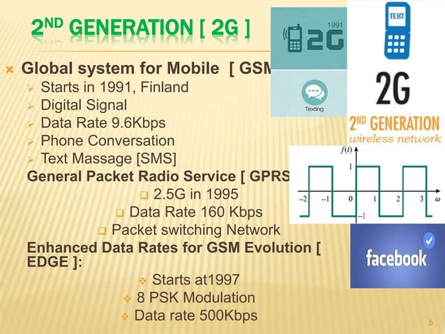 Generations of wireless communication technologies and upcoming world | PPT