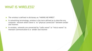 Generations of wireless technologies | PPTX
