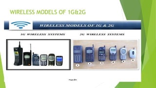 Generations of wireless technologies | PPTX