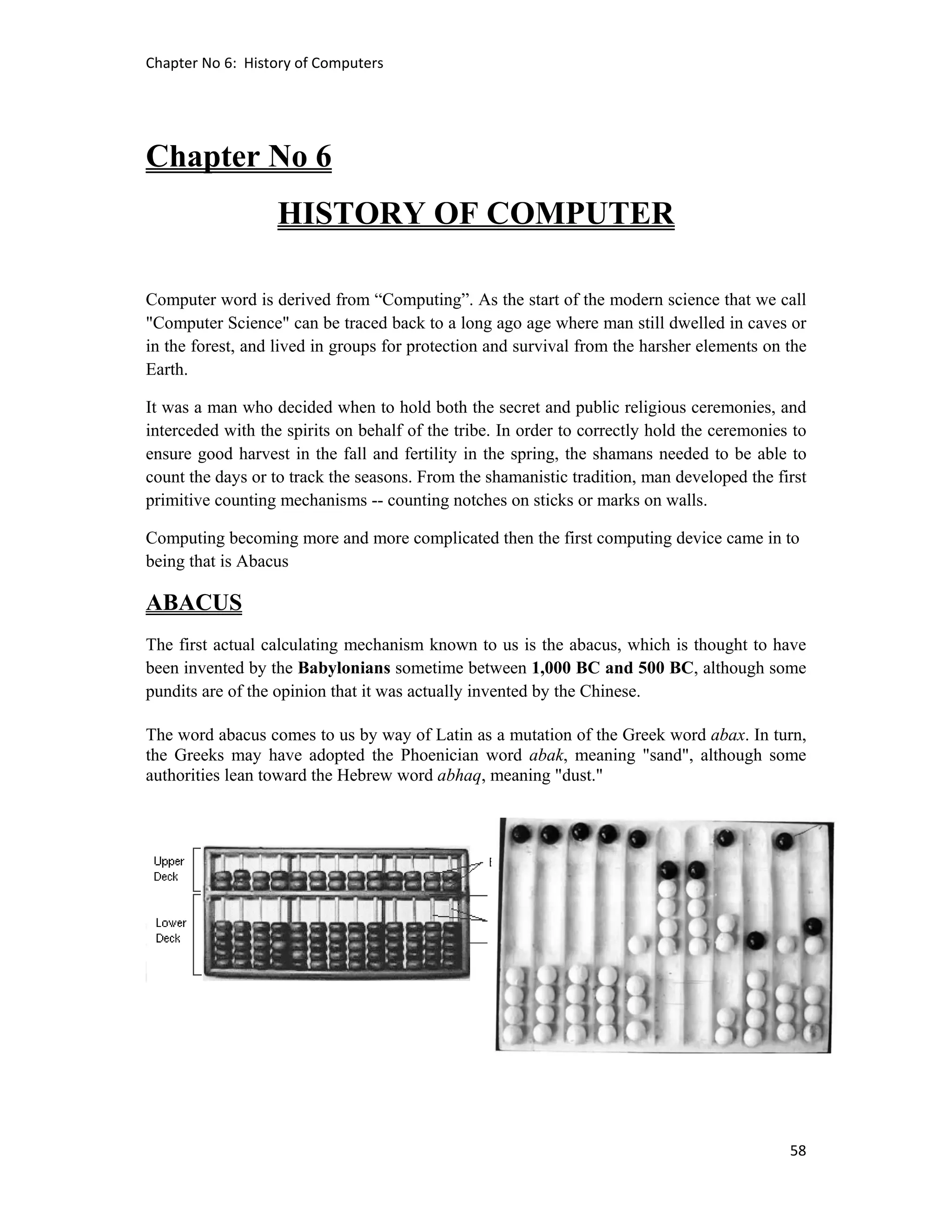 6. Generations & types of Computer - ( CSI-321) | PDF