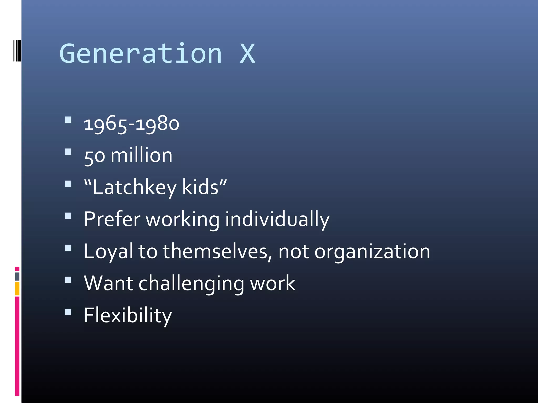 Generations @ work | PPT