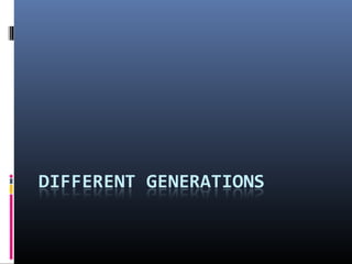 Generations @ work | PPT