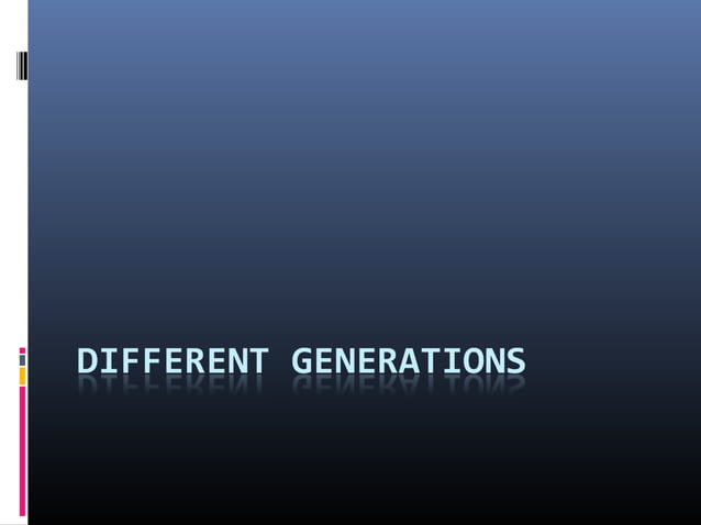 Generations @ work | PPT