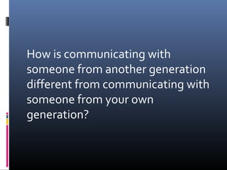 Generations @ work | PPT
