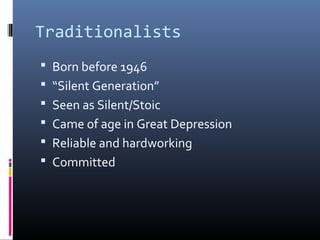 Generations @ work | PPT