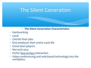 Generations and Communication | PPT
