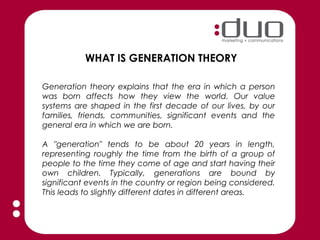 Generation Theory | PPT