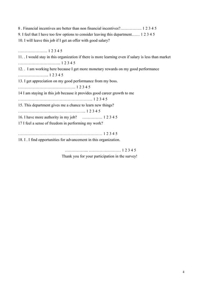 Generation y questionnaire | DOC