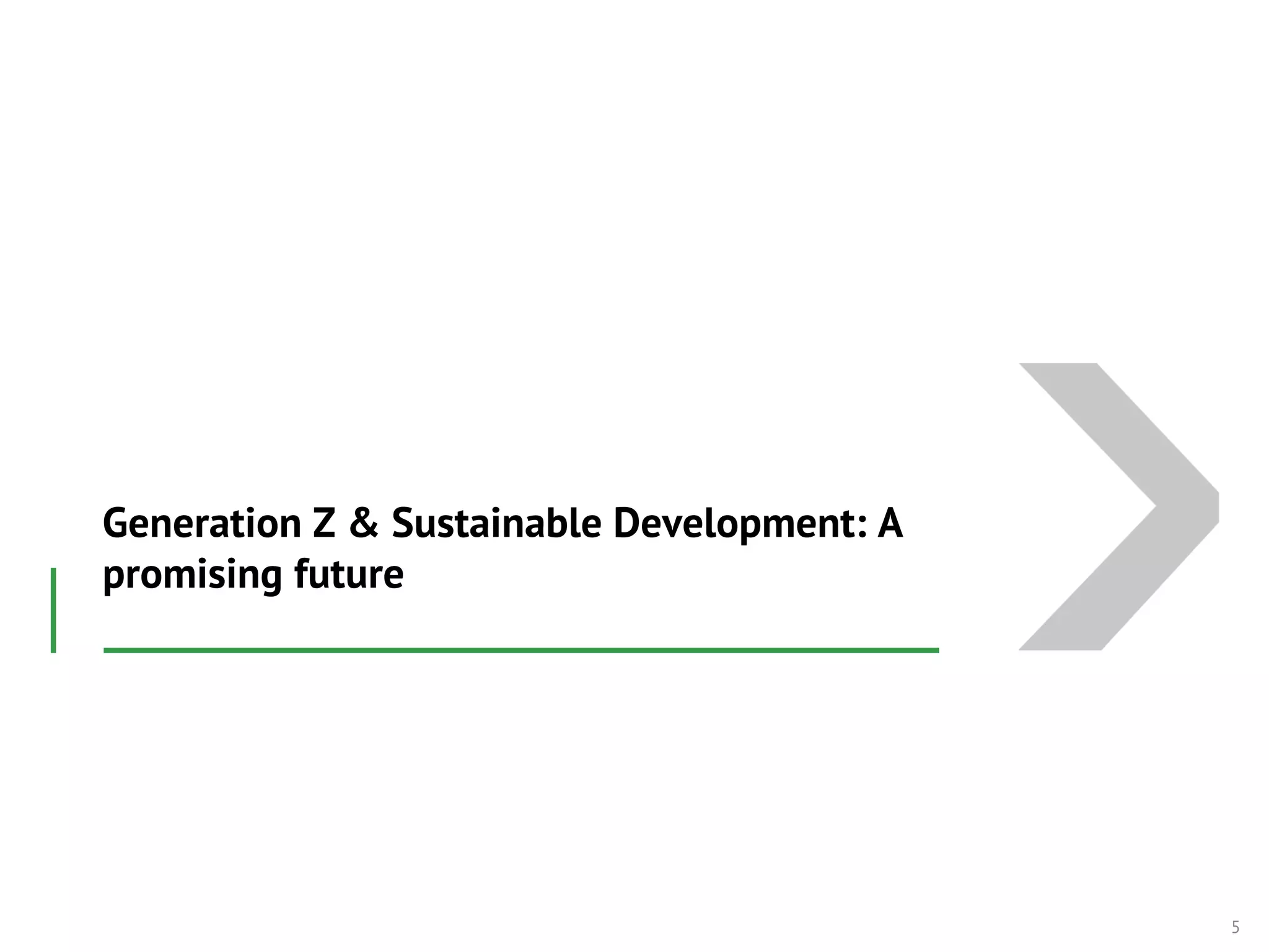 Generation Z & Sustainable Development: A promising future | PDF