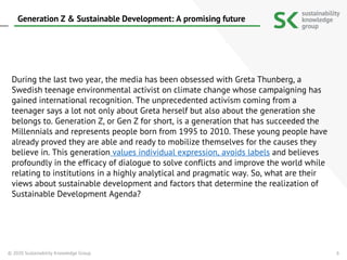 Generation Z & Sustainable Development: A promising future | PDF
