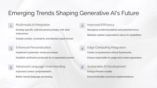 Generative ai 101 guide | ppt presentation | PDF