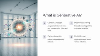 Generative ai 101 guide | ppt presentation | PDF