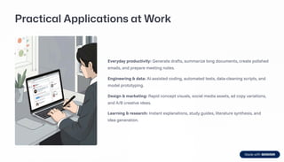 Generative AI: Transforming Work for Professionals and Students | PDF