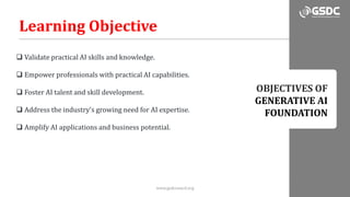 Generative AI Foundation Certification: Building Core Skills for the AI ...