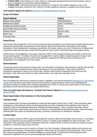 How Generative AI is Improving Game Development? | PDF