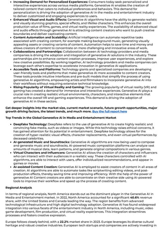"Generative AI in Media and Entertainment Market: The Future of Visual ...